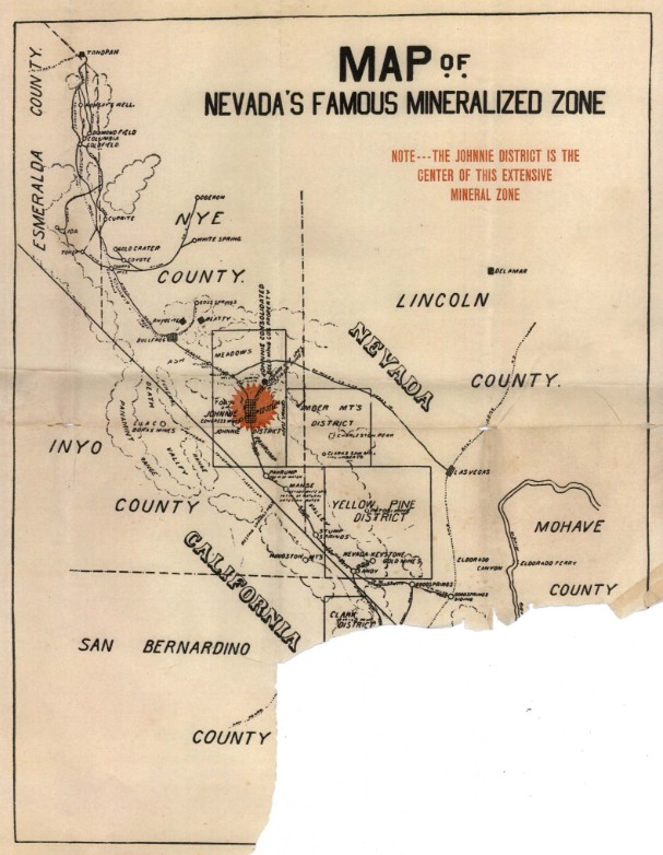 The Johnnie Mining District – Death Valley Mining History – Thru ...
